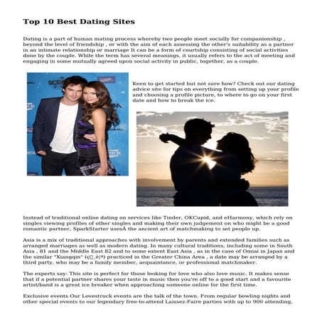 Top 10 Best Dating Sites | PDF | Dating | Family and Relationships