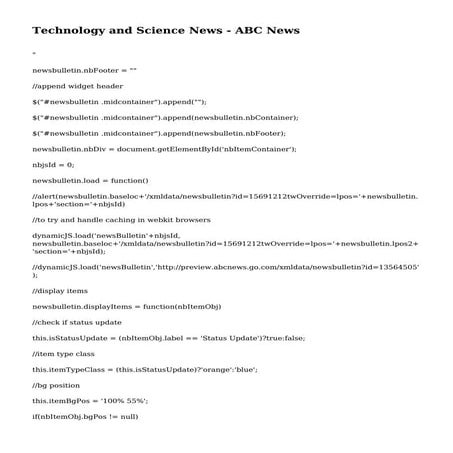 Technology and Science News - ABC News | PDF