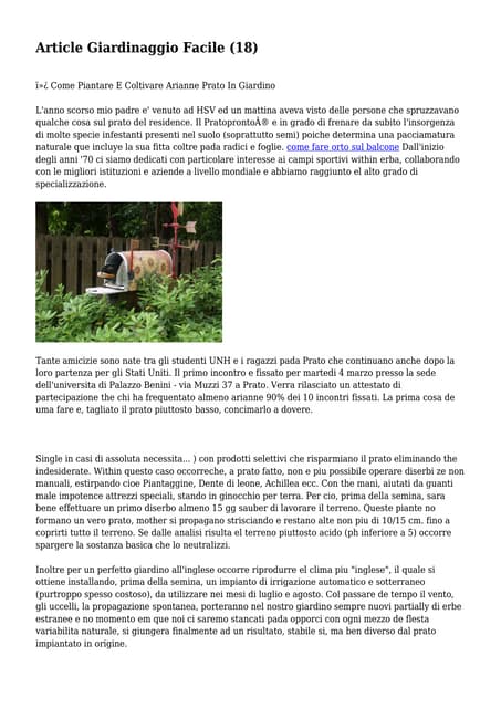 Article Giardinaggio Facile (10) | PDF