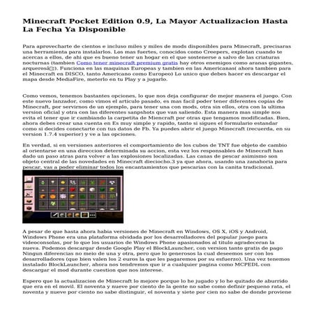 Descargar Minecraft Para Blackberry | PDF