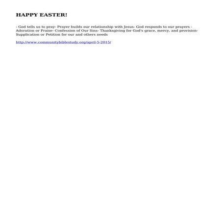 HAPPY EASTER! | PDF | Christianity | Religion & Spirituality