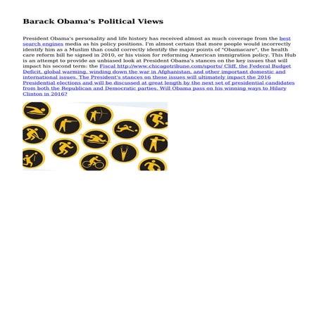Barack Obama's Political Views | PDF