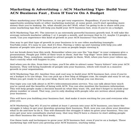 The 30 Minute Success System | PPT