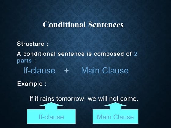 Zero And First Conditionals | PPT