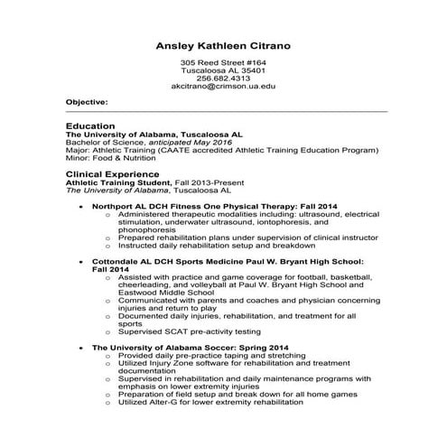 Ansley Citrano Resume | DOCX