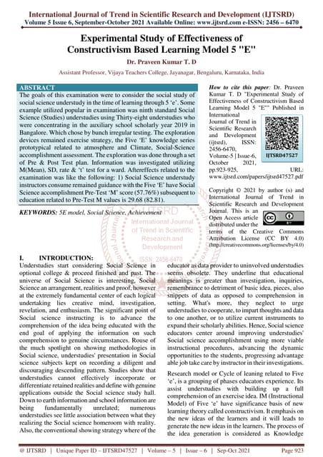 5 e model lesson plan | PPT