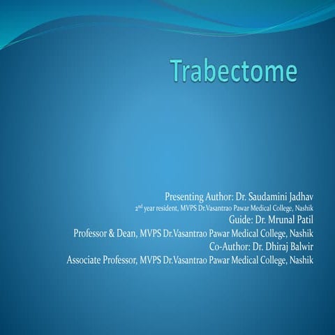 Trabectome | PPTX