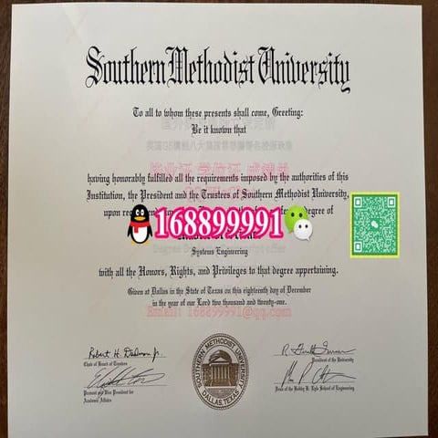 Southern Methodist University degree offer diploma Transcript | PDF ...