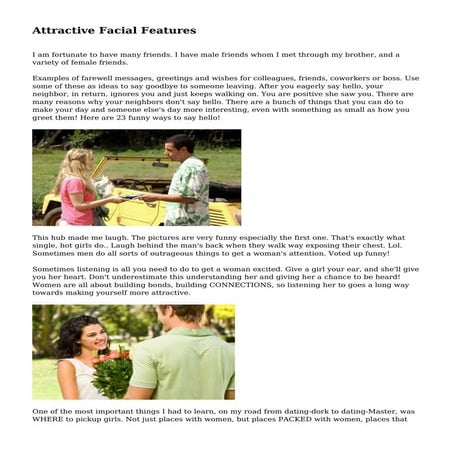 Attractive Facial Features Pdf