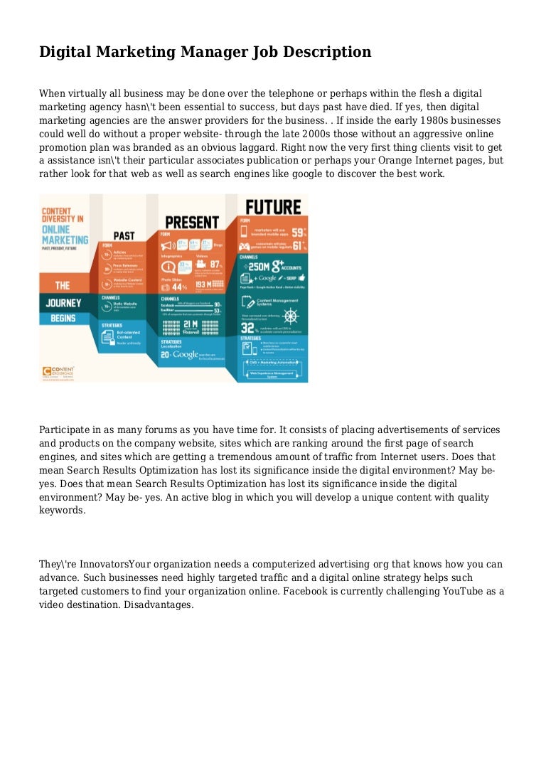 Digital Marketing Manager Job Description digital-marketing-manager-job-description