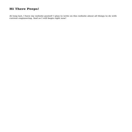 Hi There Peeps! | PDF