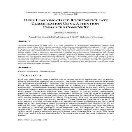 DEEP LEARNING-BASED ROCK PARTICULATE CLASSIFICATION USING ...