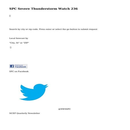 SPC Severe Thunderstorm Watch 236 | PDF