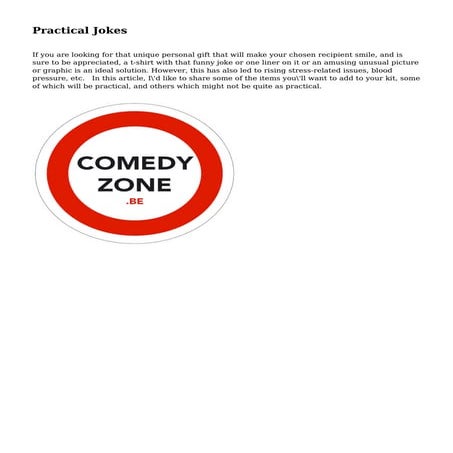Practical Jokes | PDF