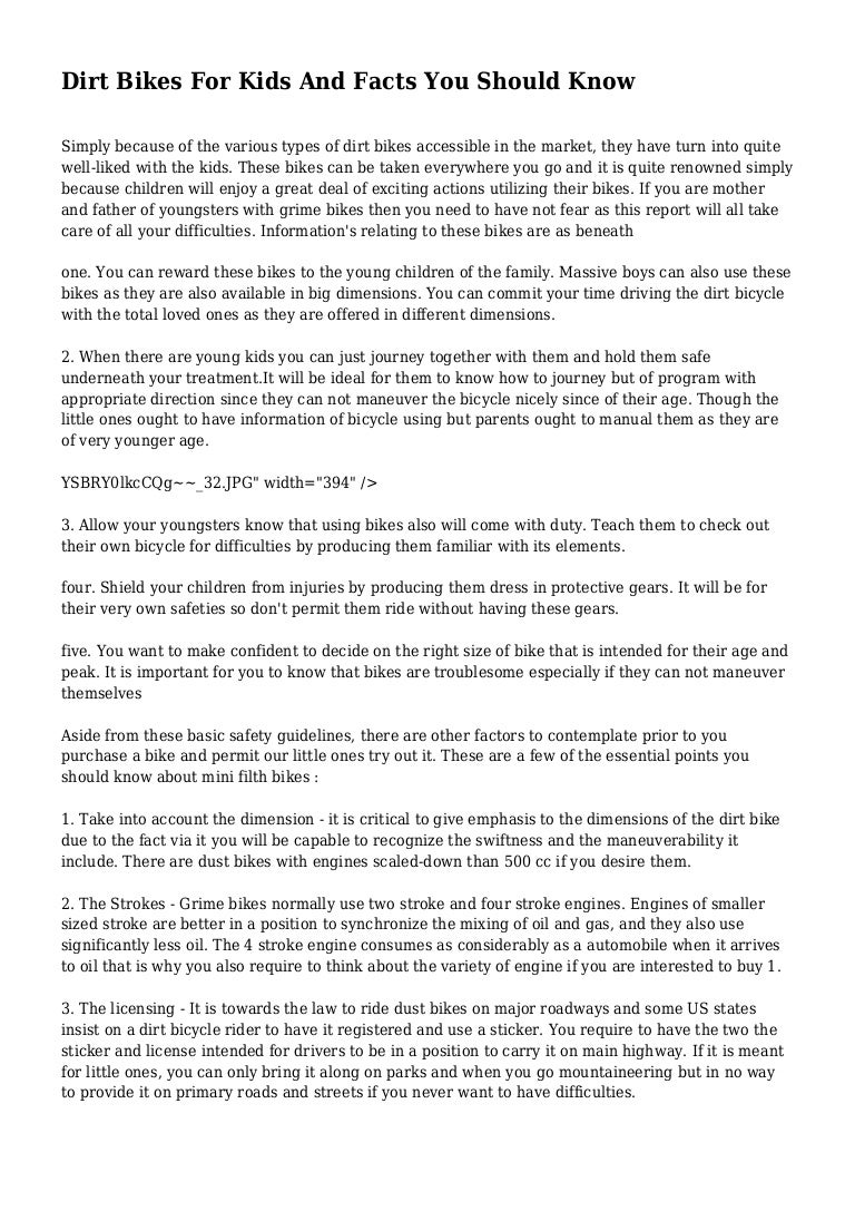 Dirt Bikes For Kids And Facts You Should Know dirt-bikes-for-kids-and-facts-you-should-know