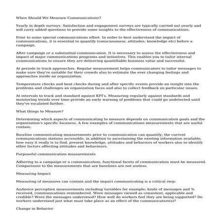 Surveys, sentiment and strategy internal communication measurement ...
