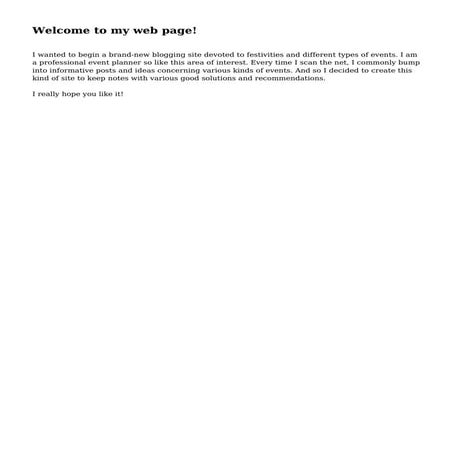 Welcome to my web page! | PDF