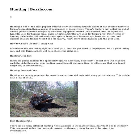 Here’s four great hunting strategies! | PDF