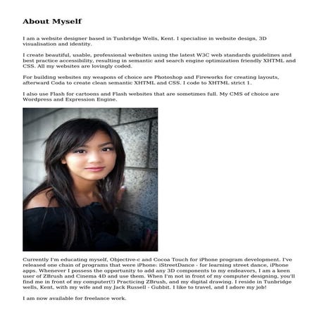 About Myself | PDF