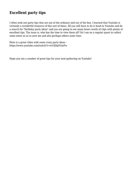 Perfect reception ideas | PDF