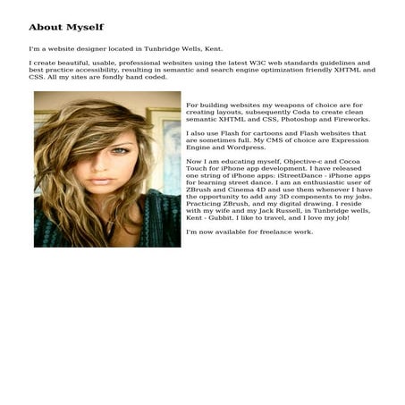 About Myself | PDF