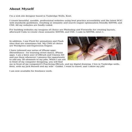 About Myself | PDF