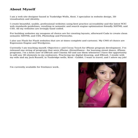 About Myself | PDF