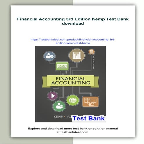 Financial Accounting 3rd Edition Kemp Test Bank | PDF