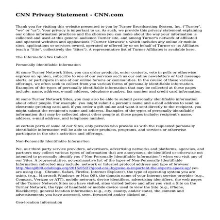 CNN Privacy Statement - CNN.com