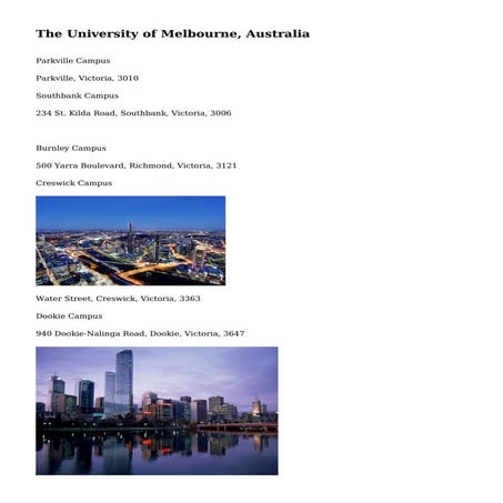 The University of Melbourne, Australia | PDF
