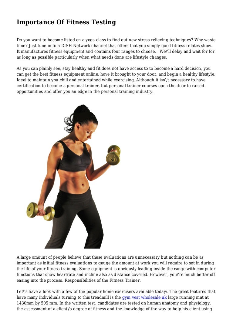 Importance Of Fitness Testing importance-of-fitness-testing