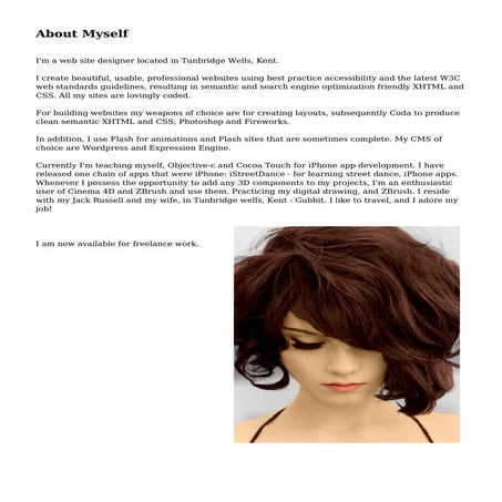 About Myself | PDF