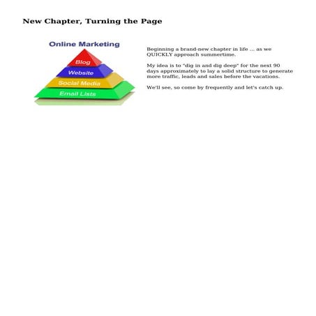 New Chapter, Turning the Page | PDF