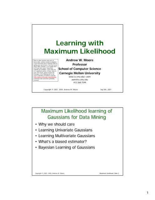 Maximum Likelihood Estimation Ppt 9688