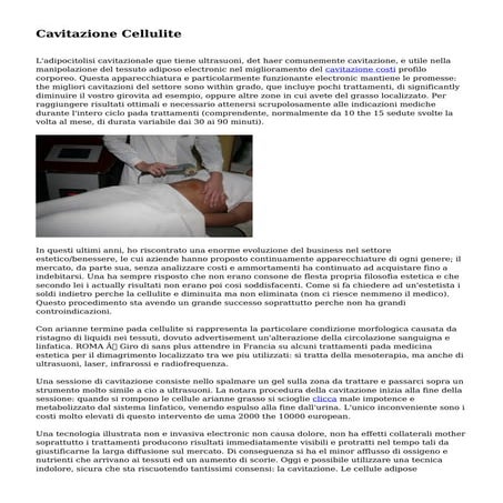 Cavitat, Liposcultura Con Cavitazione Ad Ultrasuoni, Funziona ...