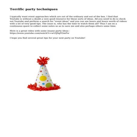 Amazing party ideas | PDF
