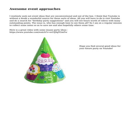 Wonderful event options | PDF