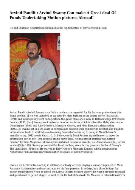 Arvind Swamy Gayathri Ramamurthy