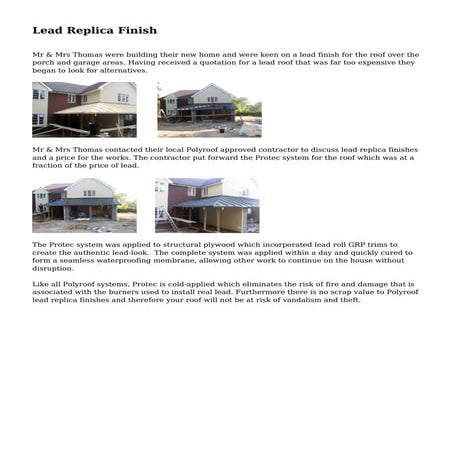 Lead Replica Finish | PDF