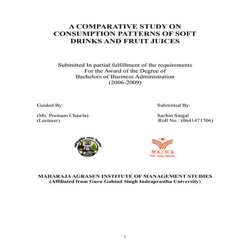 14387167 comparative-study-on-consumption-patterns-of-soft-drinks-and ...