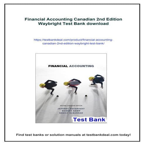 Financial Accounting Canadian 2nd Edition Waybright Test Bank | PDF