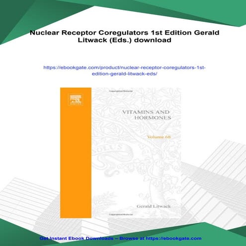 Nuclear Receptor Coregulators 1st Edition Gerald Litwack (Eds.) | PDF