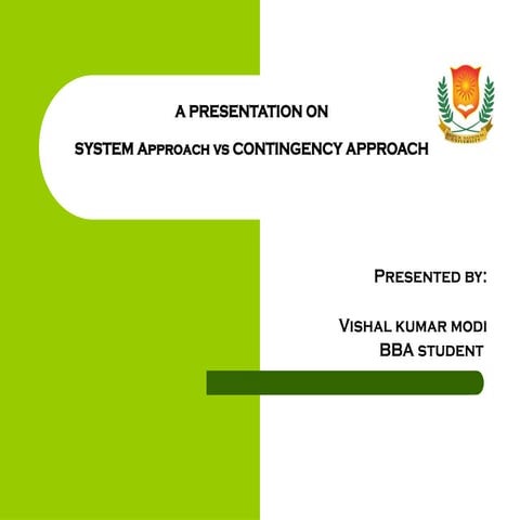 143903326-Management approach-Project.ppt