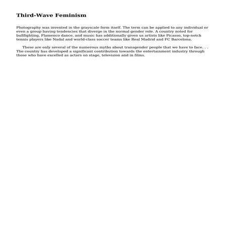 Third-Wave Feminism | PDF