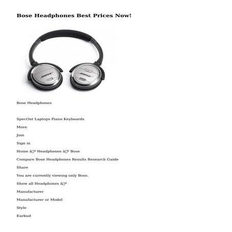 Bose Ad Campaign - "Silence Never Sounded So Good" | PDF