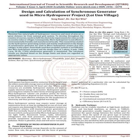 Design and Calculation of Synchronous Generator used in Micro ...