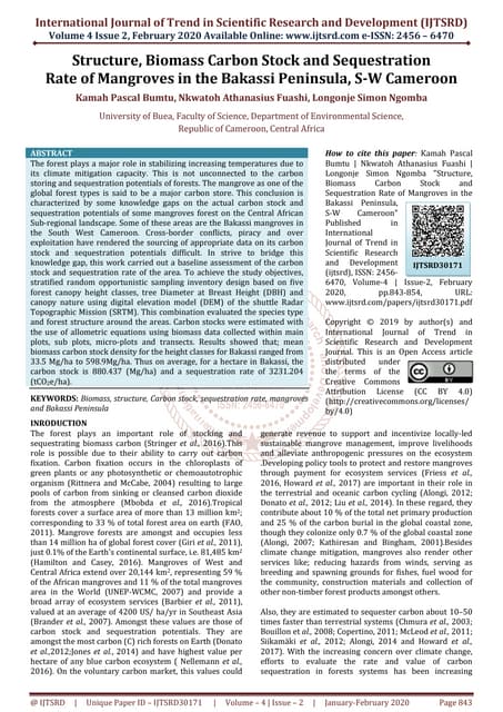 Estimation of Long-Term Above-Ground Biomass, Carbon Stocks and Carbon Dioxide Equivalent Lost ...