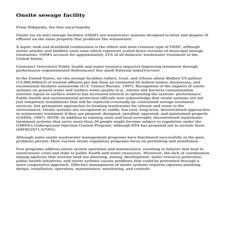 Design of Ocean Waswater Outfall Systems | PDF
