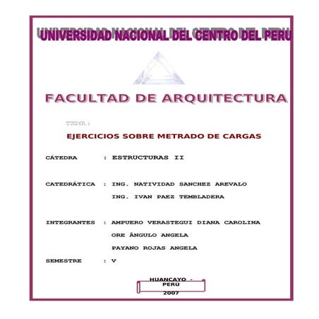 metrado de cargas | PDF