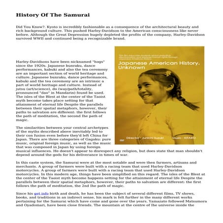 History Of The Samurai | PDF | Buddhism | Religion & Spirituality